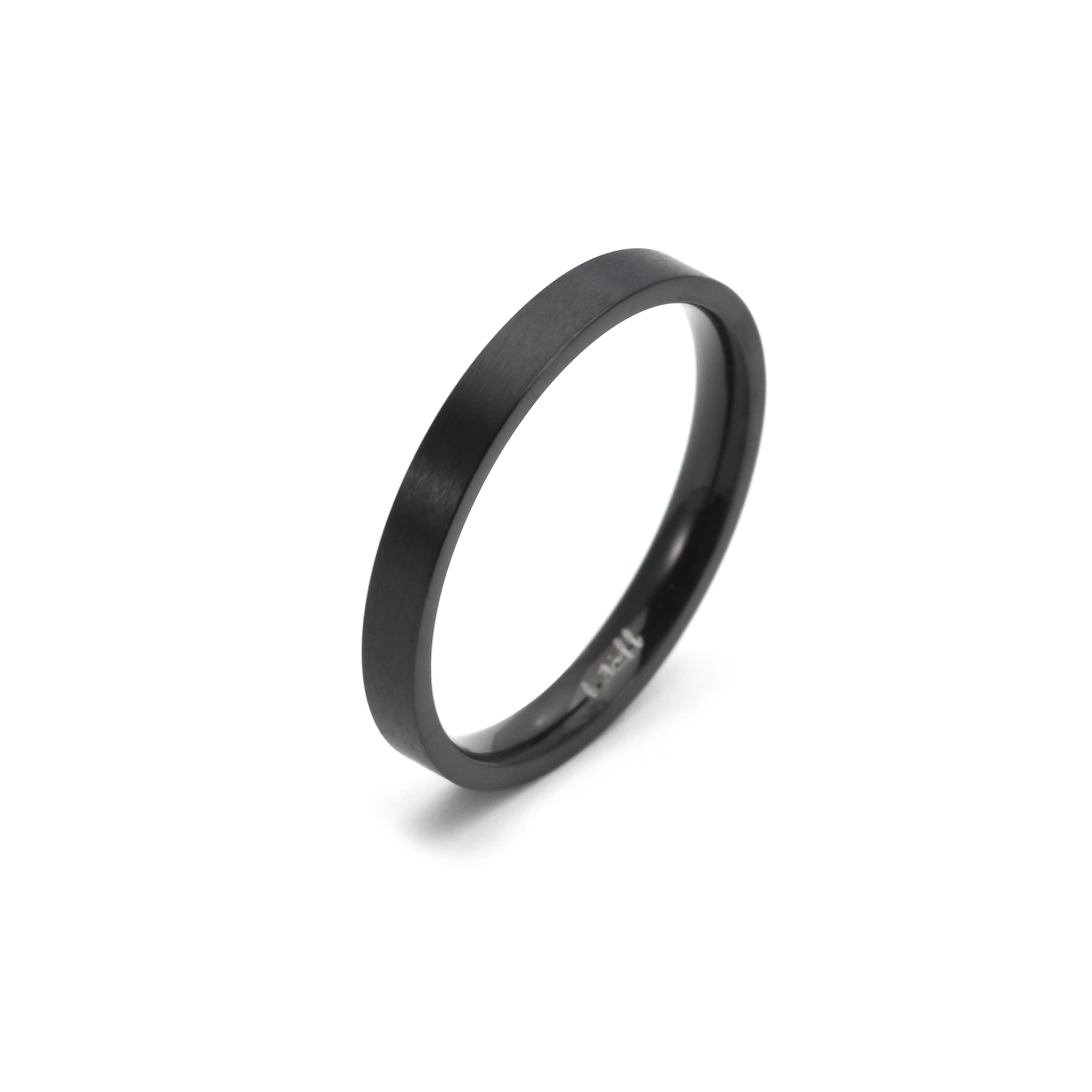 RG101B B.Tiff Black Stacking Ring [Thin Band] – B.Tiff New York (Retail)